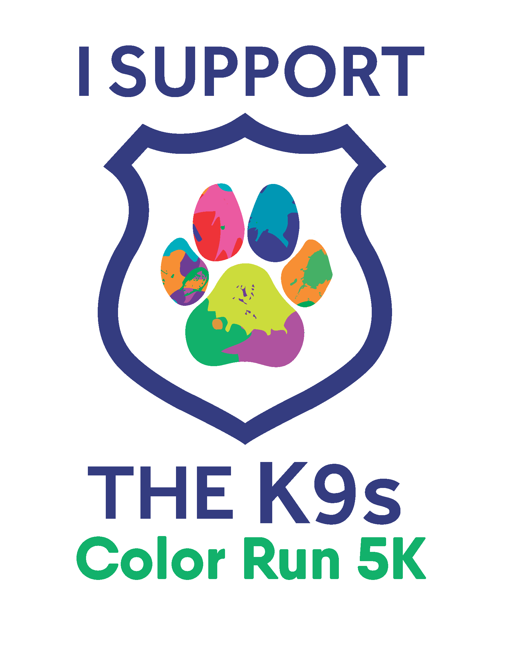2023 I Support the K9s Color Run 5K - Plea Foundation